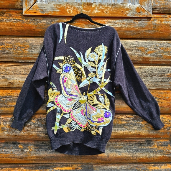 Bonnie Boerer | Sweaters | Vintage Rare 987 Couture Bonnie Boerer Huge ...